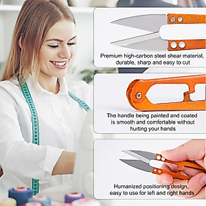 9 Pcs Sewing Scissors Thread Snips, 4.1 Inch Yarn Snips, High-Carbon Steel Thread Snippers, Sewing Snips Thread Cutter Scissors for Stitch, Knitting, Mini DIY Supplies, Crafts