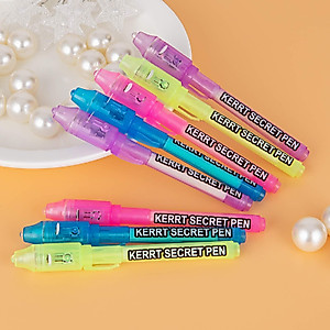 KERRT Invisible Ink Pen with UV Light Secret Message Pen Spy Pens Magic Invisible Markers Cute Pens
