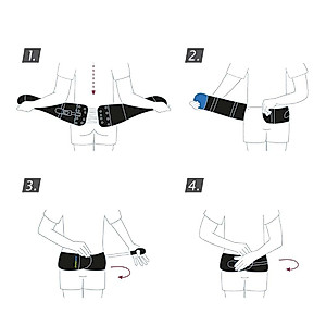 Actimove Sports Edition Back Brace for Men/ Women | Lumbar Supportwith Rigid Panel, Pressure Pads & Smart Easy-Closing-Pulley-System for Back Pain, Herniated Disc, Sciatica, Scoliosis | Black, Large/ X-Large