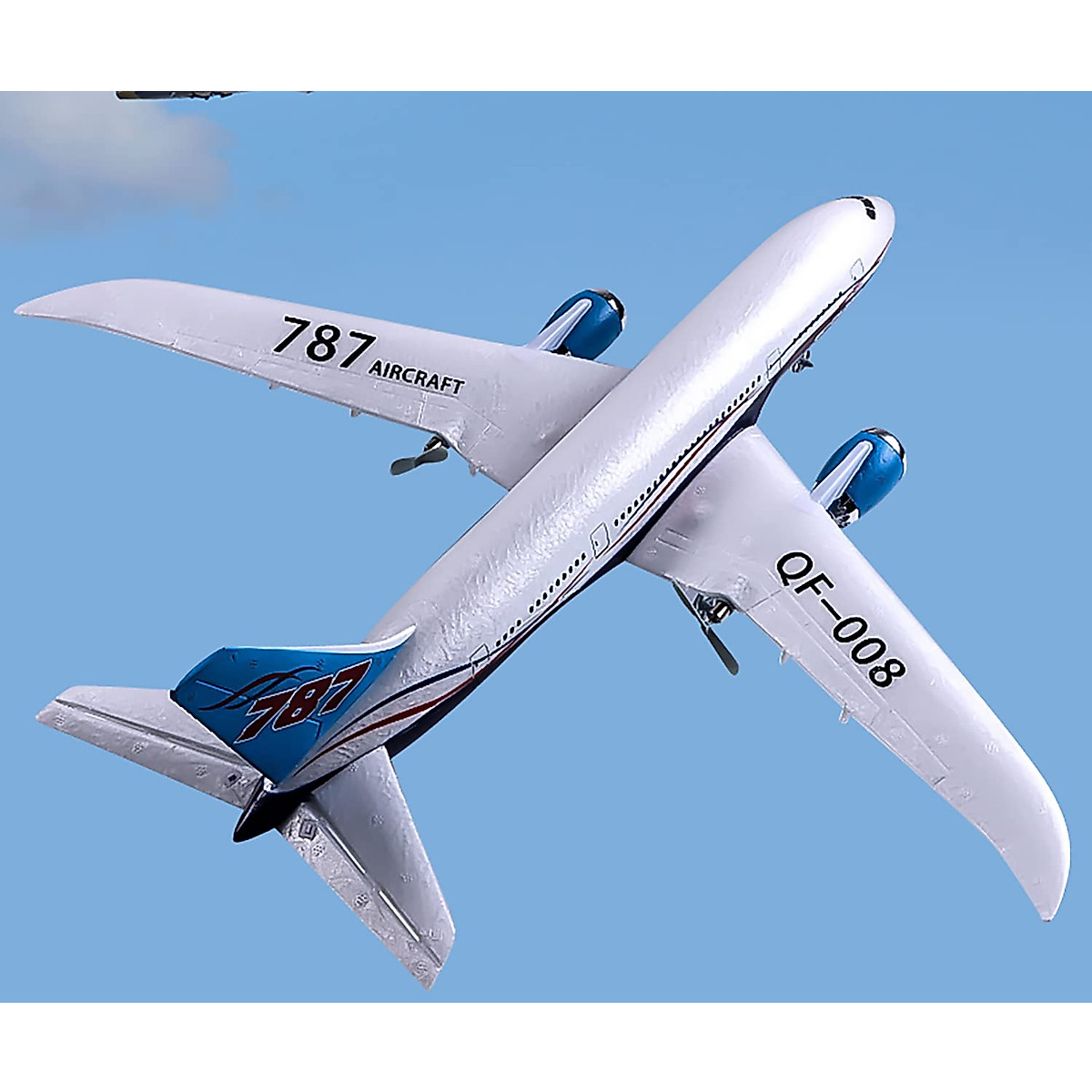 OTXKOO Remote Control Airplane, 2.4Ghz DIY 3 Channels RC Plane, Remote Control Airplane Ready to Fly, RC 787 Dreamliner for Advanced Wingspan 550mm （2 Batteries