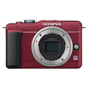 Olympus Pen E-PL1s 12.3MP Live MOS Micro Four Thirds Interchangeable Lens Digital Camera with M.ZUIKO Digital 14-42mm F3.5-5.6 II (RED) International Version (No Warranty)