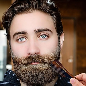 G.B.S Handmade 3in Pocket Comb for Beard and Mustache Styling, MCT, Pack of 3 Mustache Comb Pack