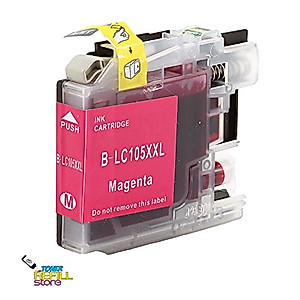10 Pack - Toner Refill Store Compatible Brother LC107BK LC105C LC105M LC105Y Replacement Ink Cartridges for the Brother: MFC-J4310DW, MFC-J4410DW, MFC-J4510DW, MFC-J4610DW, MFC-J4710DW. Page Yield: 1,200 pages at 5% page coverage per page, per Ink Cartrdi