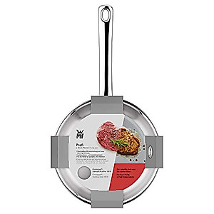 WMF Frying pan uncoated Ø 20cm Profi Made in Germany Pouring Rim Stainless Steel Handle Cromargan Stainless Steel Suitable for Induction Dishwasher-Safe