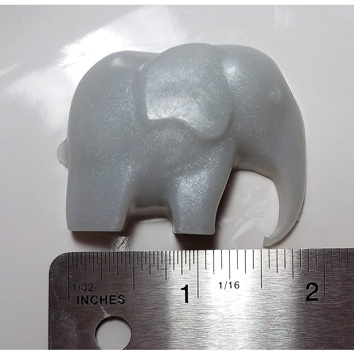 Elephant Soaps for Baby Shower Favors First Birthday Party Goats Milk Honey Scent 20 Pack (gray)