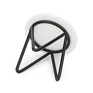 Cutemini 1 12 Scale Dollhouse Table Miniature Decor Dollhouse Furniture Mini Round Coffee Table Dollhouse Accessories for Living Room Bedroom Balcony Fairy Garden Project Decoration (Black Stand)