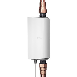 KOHLER H2Wise+ Smart Home Water Monitor and Automatic Shutoff Valve, Water Leak Detector and Water Usage Tracker,White
