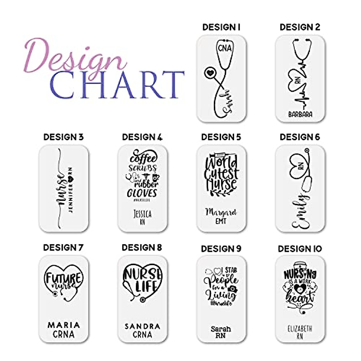 Personalized 20 oz Nurse Tumbler with Straw Lid, 10 Designs & 25 Colors, Nurse Gifts for Women, Custom Nurse Appreciation Gifts, Nurse Graduation Gift, 3 Piece Set