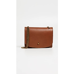 Madewell Women's The Chain Cross Body Bag, English Saddle, Tan, Brown, One Size