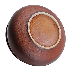 Ceramic Ashtray with Lid for Cigarette Outdoor, Windproof Ash tray Sets for Weed, Smokeless Home Ashtrays, Outside Ashtrays for Cigarettes for Patio, Garden, Balcony (Brown)