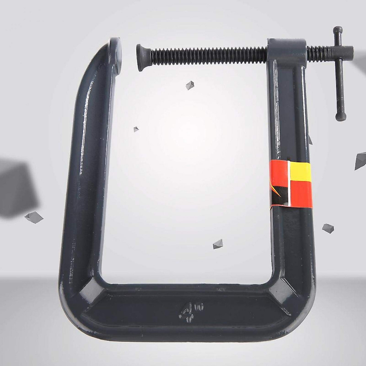 C Clamp Vise,deep throat c clamp G-type Woodworking Clamp, Steel Carpentry Clamping Device Sturdy DIY C-Clamp Special Shaped, for Industry(Clamping thickness 100depth 185mm)