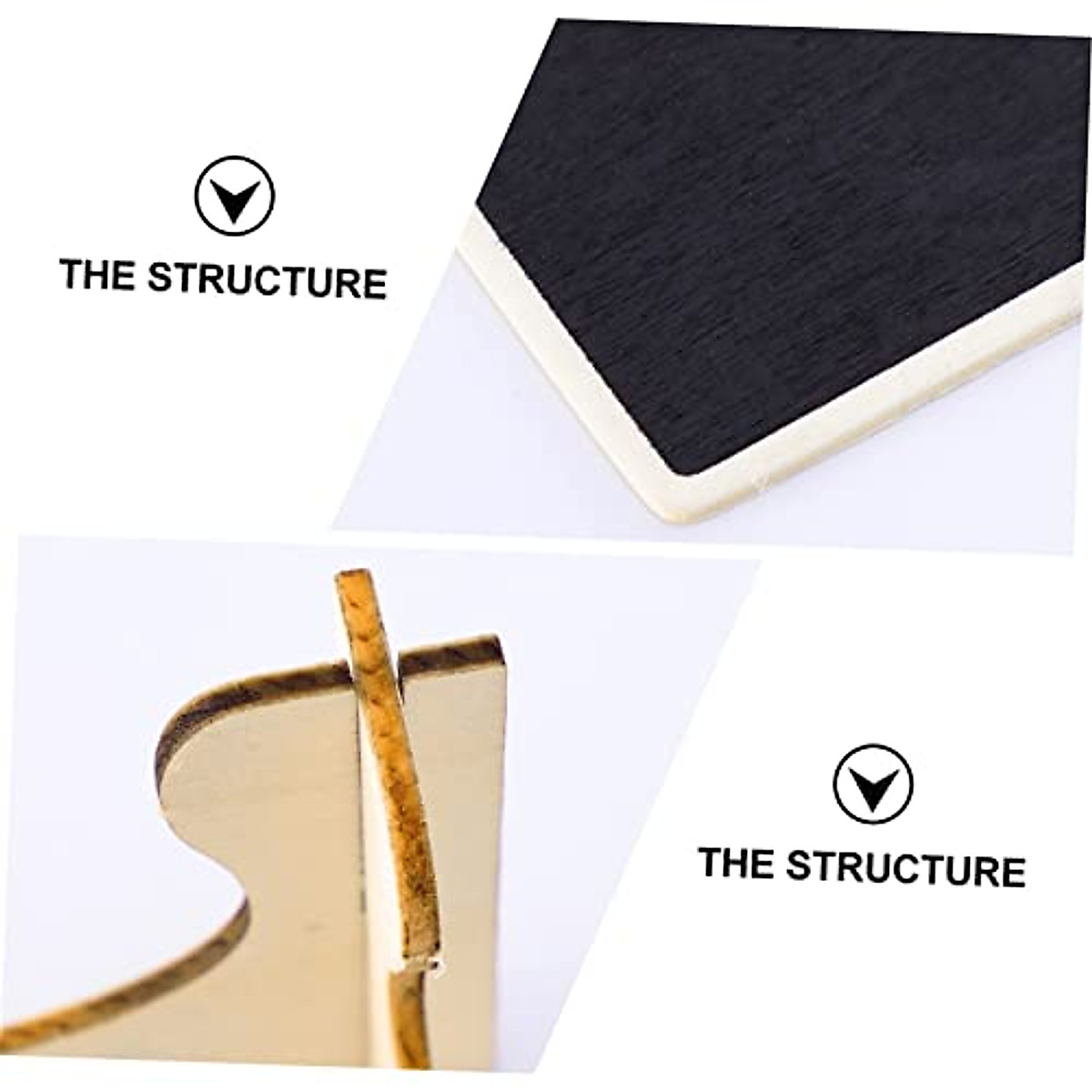 GRIRIW 20pcs Small Wooden Blackboard Desktop Office Decorations