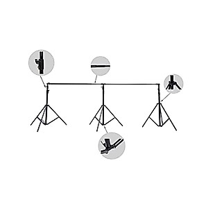 Kate 10x20ft (3x6m) Photography Backdrop Frame Stand for Room Set Adjustable Heavy Duty Photography Background Support System Kit