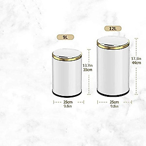 CXDTBH Home Living Room Automatic Trash Can Rechargeable Touchless Trash Can for Bathroom and Kitchen (Color : D, Size : 12l)