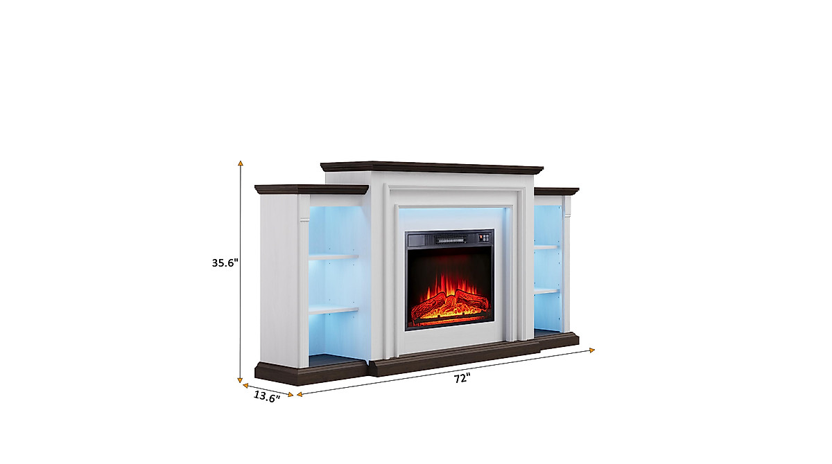 72" LED Electric Fireplace TV Stand - Modern & Functional