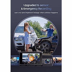 4K Dual Dash Cam Front and Inside, Veement Dash Car Camera with GPS, 2160P Front+1080P Inside Rear Camera for Cars, Sony Starvis Sensor, Infrared Night Vision, 24H Motion Detection Parking Mode