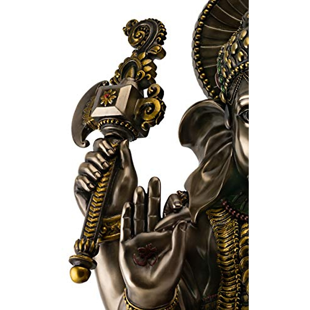 Top Collection Large Ganesha Statue- Hindu Ganesha Lord of Success Sculpture in Premium Cold Cast Bronze - 24-Inch Collectible Figurine