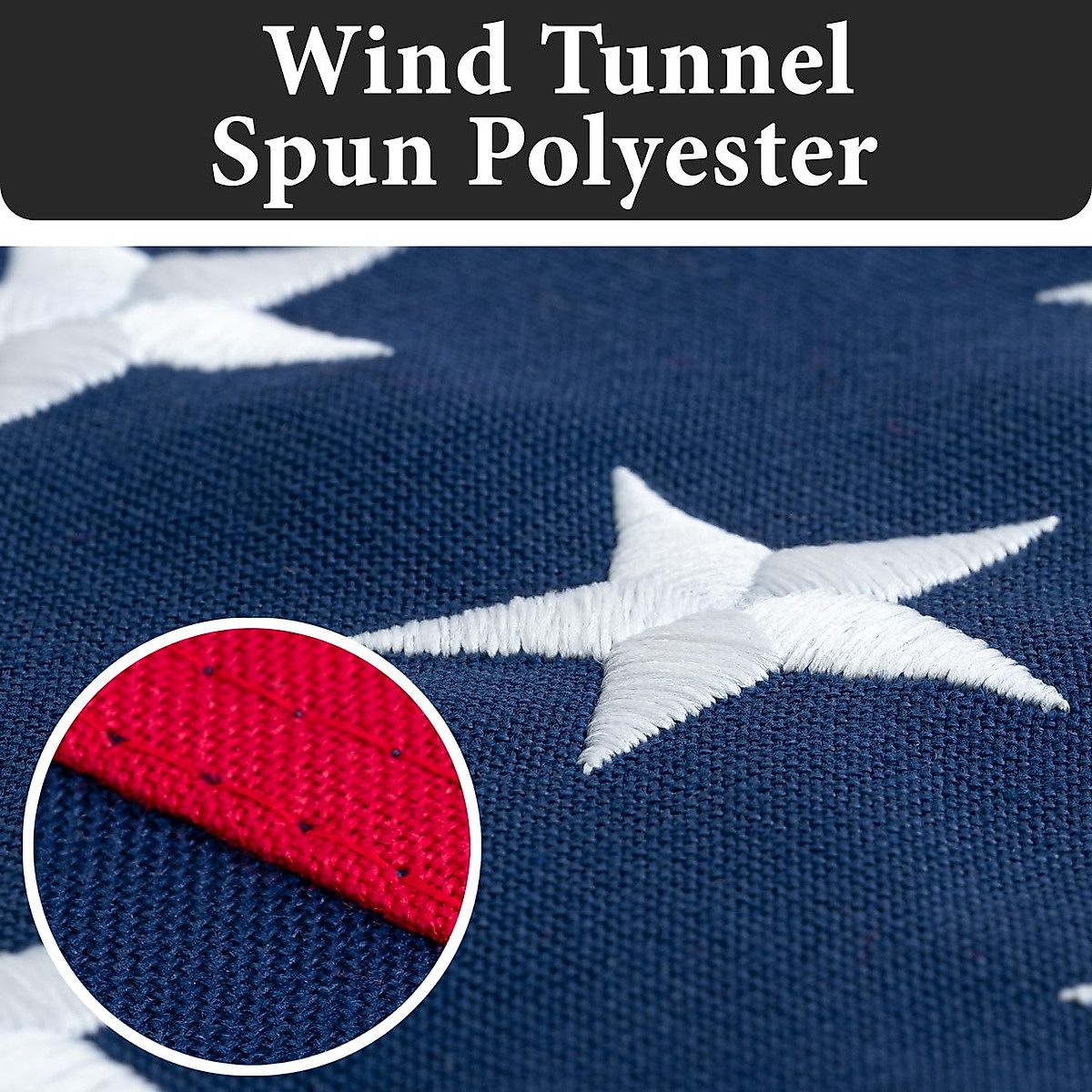 American Flags for Outside 3x5-100% MADE IN THE USA -Indestructible Durable Outdoor Heavy Duty Spun Polyester -US Flags 3x5 Outdoor -American Flag Sewn Stripes and Embroidered Stars - FMAA Certified