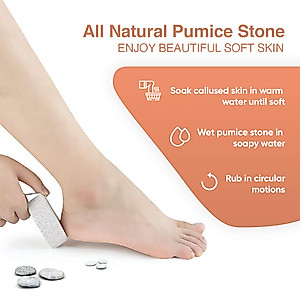 Jogi Life - (4pc) All Natural Pumice Stones | HARD Callus Remover | Premium Foot Filer Exfoliator to Remove Dead Skin |