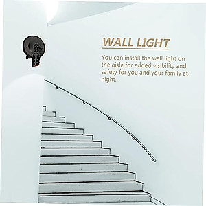 Uonlytech 1pc Wall Lamp Outdoor Solar Lights Decorative Rustic Wall Sconces Outdoor Bulbs Wall Lamp Decor LED Wall Lights Industrial Farmhouse Wall Lamp Home Wall Light Mini Wall Light Lawn