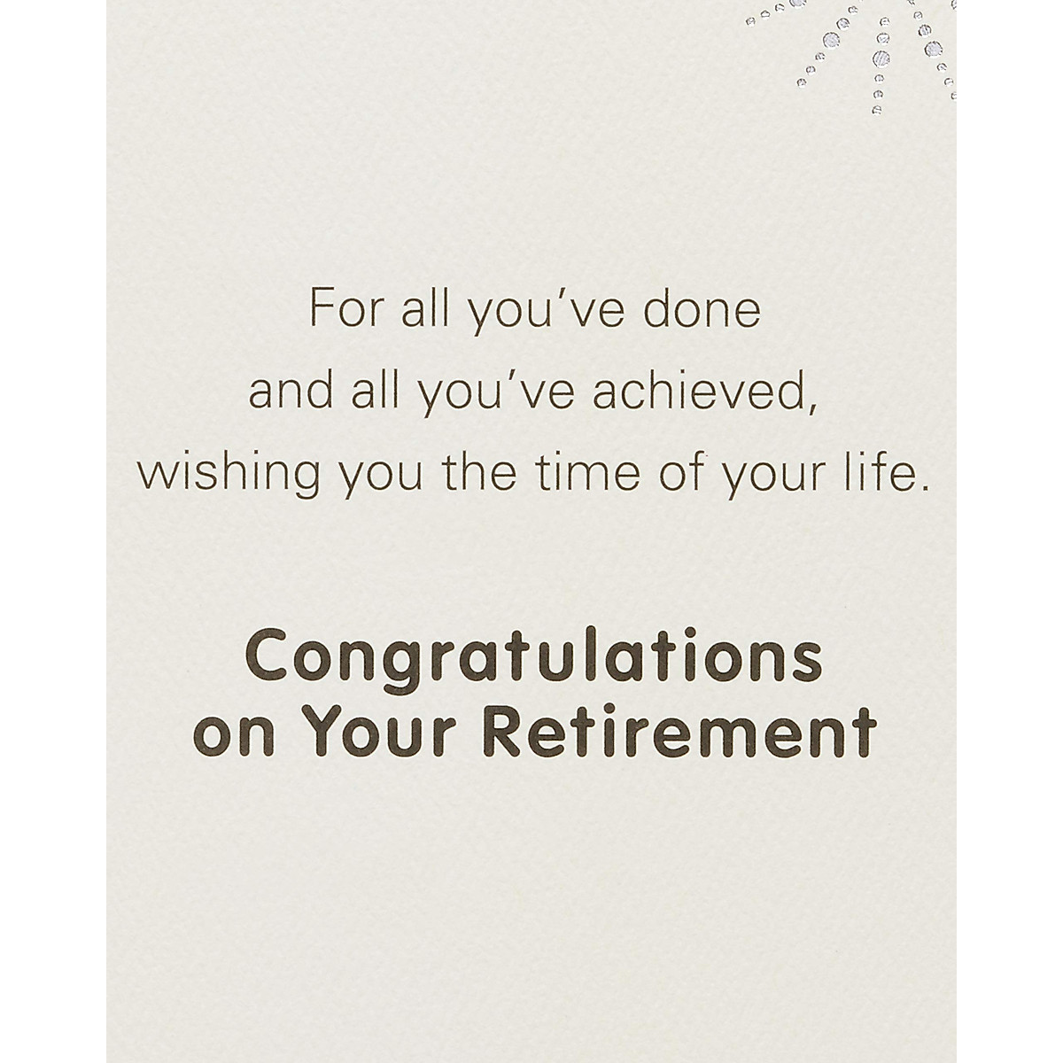 American Greetings Retirement Card (Time of Your Life)