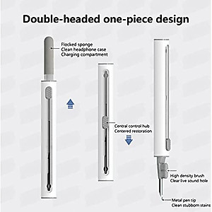 Airpod Cleaner Kit，Earbud Cleaning Kit for Airpods Pro 1 2 3, Xsusmdom Cleaning Pen for Wireless Earbuds, 3 in 1 Multi-Purpose case Cleaning Tool