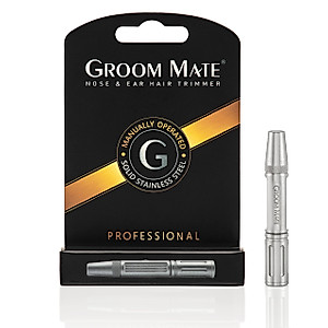 Groom Mate Professional Nasal & Ear Hair Trimmer - Made in USA