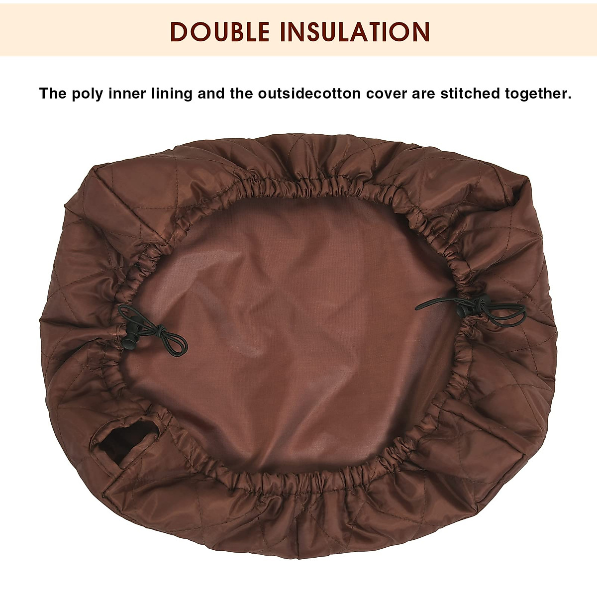 KylinLucky Indoor Air Conditioner Cover AC Cover for Inside Window Unit 21 x 15 x 3.5 inches(L x H x D),Brown