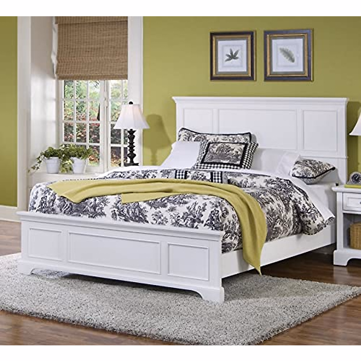 Homestyles Naples Queen Bed, White