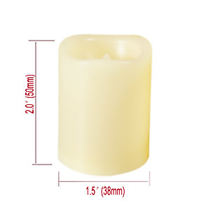 Flameless LED Battery Operated Votive Candles with Timer Flickering Plastic Votives Night Lights for Home Garden Wedding Party Christmas Halloween Decorations Pumpkin Light, Batteries Included, 6 Pack