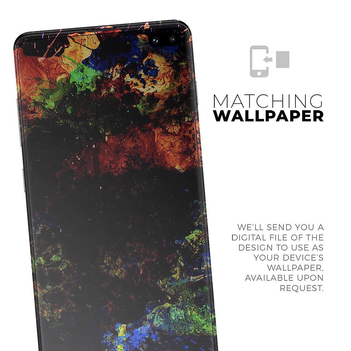 DesignSkinz Liquid Abstract Paint Remix V53 Protective Vinyl Decal Wrap Skin Cover Compatible with The Samsung Galaxy S20 (Screen Trim & Back Glass Skin)