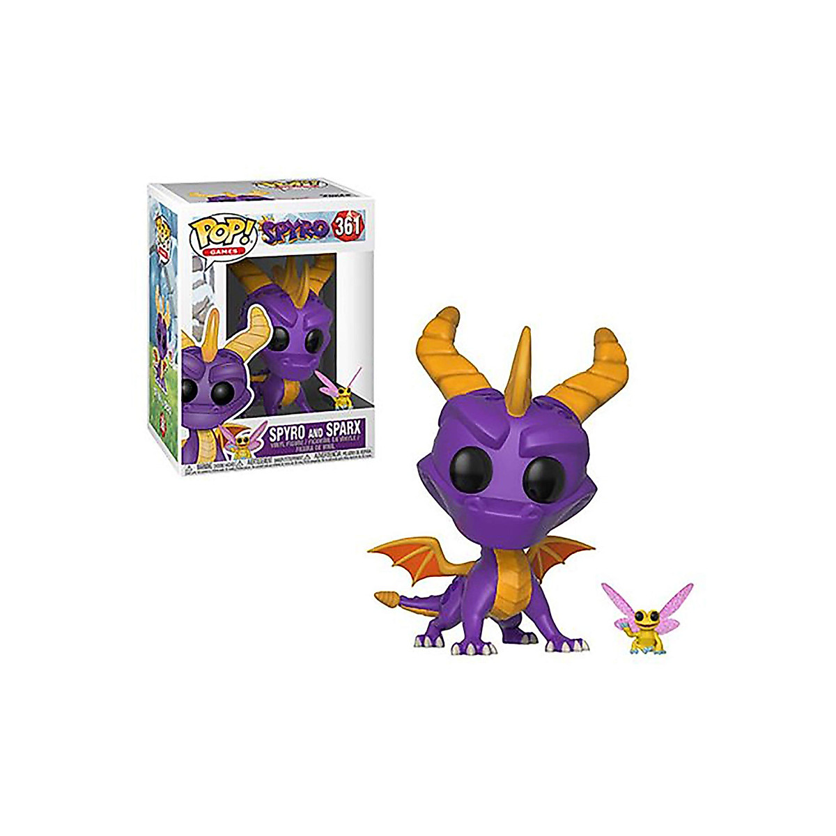 Funko POP & Buddy: Spyro The Dragon - Spyro & Sparx, Multicolor