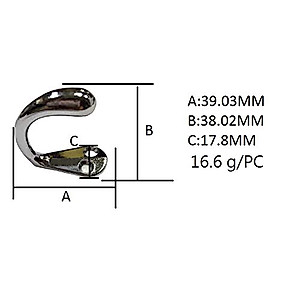 QCAA Single Prong Robe Hook Hanger, Zinc Die Cast, Matte Nickel, Made in Taiwan, 6 Pack