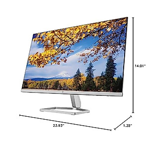HP M27f 27 inch FHD (1920 x 1080) 75Hz Anti-Glare Monitor, On-Screen Controls, AMD FreeSync, Low Blue Light Mode, Black
