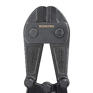 WORKPRO Bolt Cutter, 24-Inch, Chrome Vanadium Steel Blade for Cutting Pad Locks, Soft metal,Rivets and Chain, Bi-Material Handle with Soft Rubber Grip, W017015A