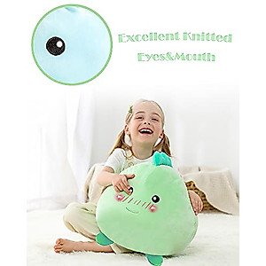 Binggle 20in Plush Dino Pillow Toys, Cute Stuffed Dinosaur Animal Doll Soft Plushies, Ideal Gift for Boys & Girls