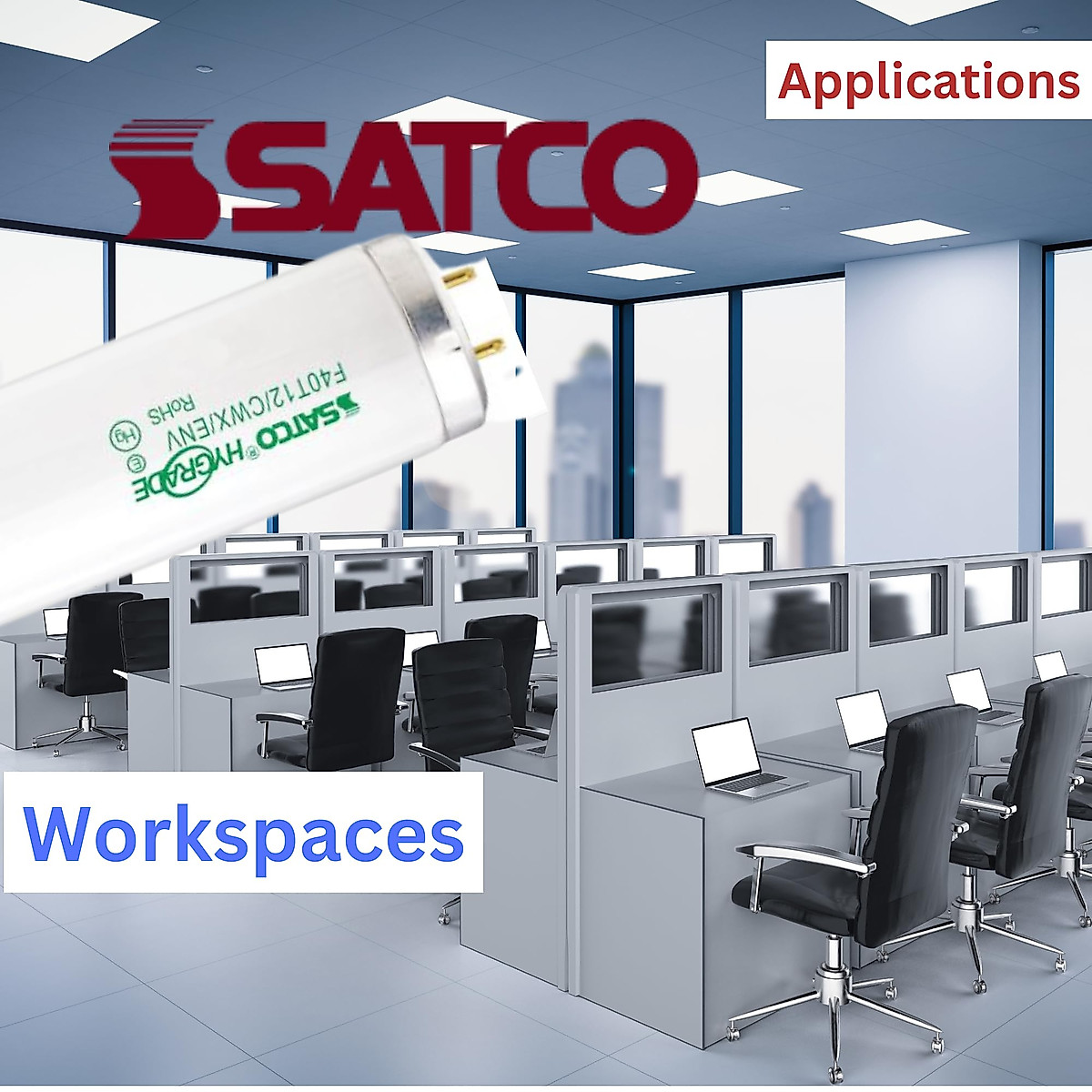 Satco S6638 F40T12/DX/HYGRADE; 40 Watt; T12; Fluorescent; 6500K Day Light; 90 CRI; Medium Bi Pin Base (30 Pack)