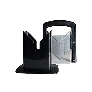 Bagel Slicer, Perfect for Bagels, Bagel Cutter Stainless Steel Black