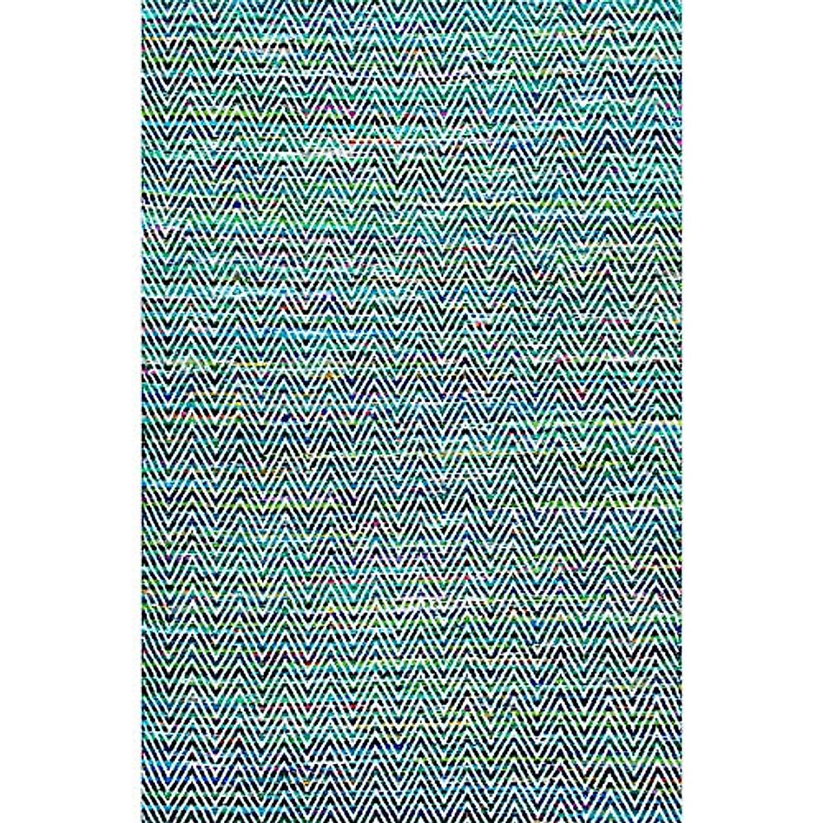 nuLOOM Rochell Handwoven Chevron Accent Rug, 2 ft x 3 ft, Green