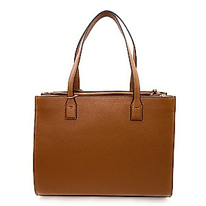 Tory Burch Thea Pebbled Leather Tote (Moose)