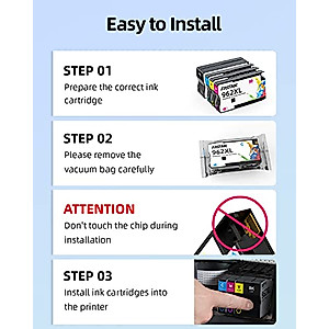 FASTINK Compatible 962XL Ink Cartridges Combo Pack,with Updated Chip,High Yield,Replacement for HP 962XL 962 XL,Works with HP OfficeJet Pro 9010 9015 9015e 9018 9018e 9025 9025e Printer