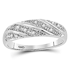 Sizes - L = 4.5, M = 10.5 - 14k White and Yellow 2 Two Tone Gold Mens and Ladies Couple His & Hers Trio 3 Three Ring Bridal Matching Engagement Wedding Ring Band Set - Round Diamonds - Princess Shape Center Setting (1/4 cttw) - Please use drop down menu t