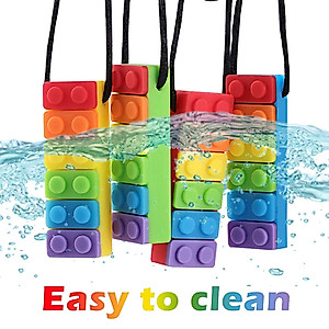 Chew Necklaces for Sensory Kids,5 Packs Sensory Chew Necklaces,Autism Chewy Necklace Sensory for Boys Girls Adults with ADHD,Biting Needs,Oral Motor Chewy Stick