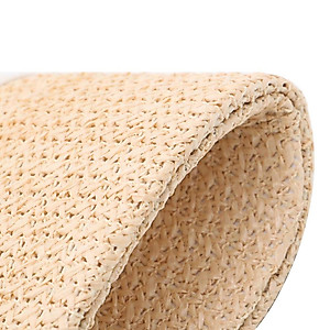 Bamboo Handbag Handmade Tote Bamboo Purse Straw Beach Bag for Women (White)