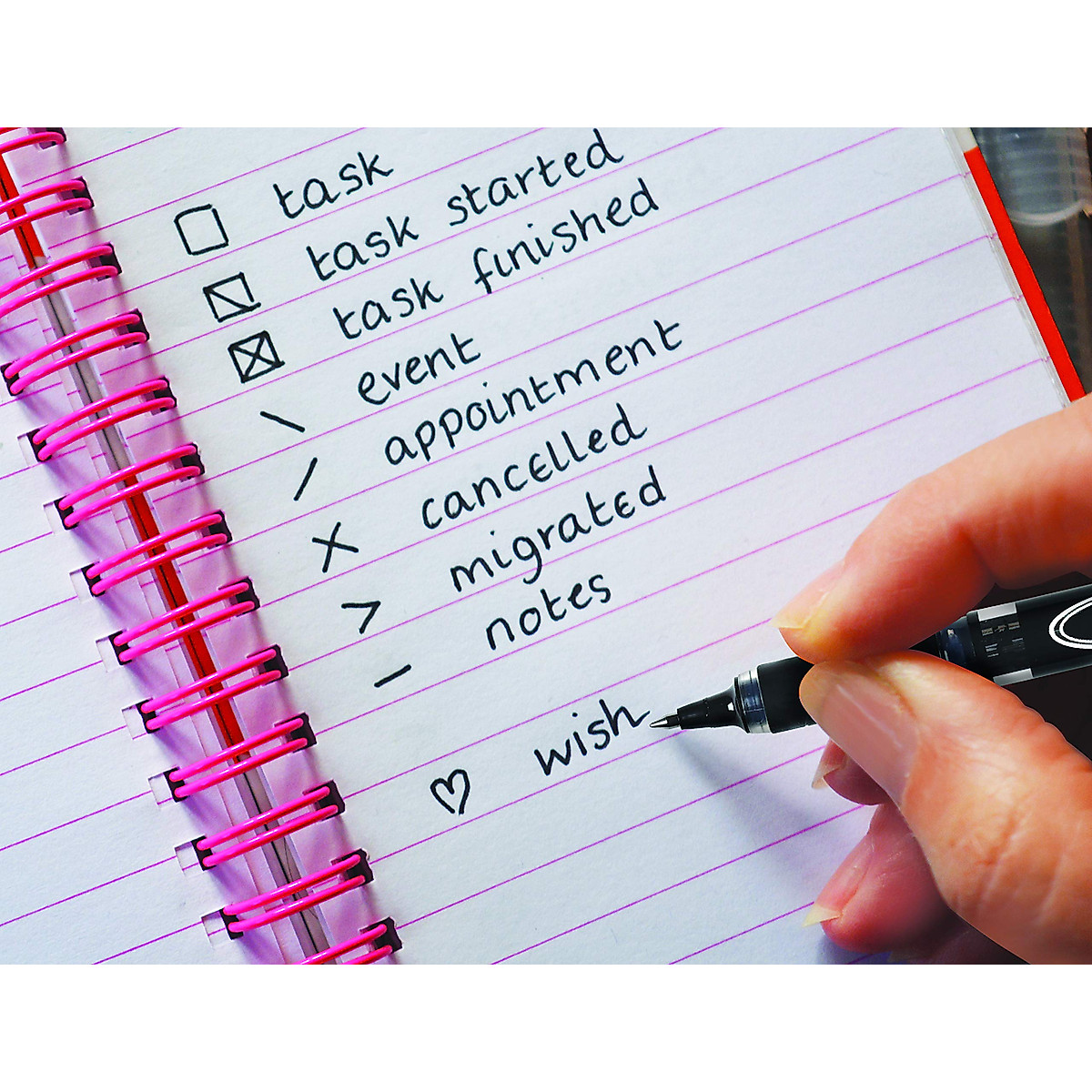 INC R2 ROLLERBALL 0.7 MM Tip Medium Point 12 Count Comfort Grip R-2 Roller ball Pens with Free Flowing Liquid Ink for Smooth Writing, Premium Black Ink Pens for Home, School or Office