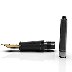 Wordsworth & Black Fountain Pen Ink Refills - Set of 30 Black Ink Cartridges - International Standard Size - Length APPR 2.04 Inch - Base Diameter APPR 0.24 Inch - Disposable and Generic