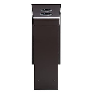 Jade Modern Nightstand with Charging Station | End Table with USB Ports & Outlets | Narrow Side Table for Bedroom & Living Room - Espresso