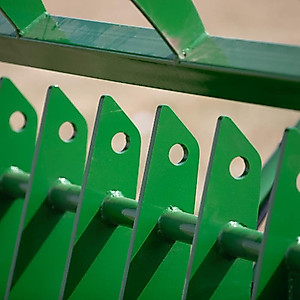 Titan Attachments 60" Root Grapple Rake Attachment Fits John Deere Loaders, Hook and Pin Connection