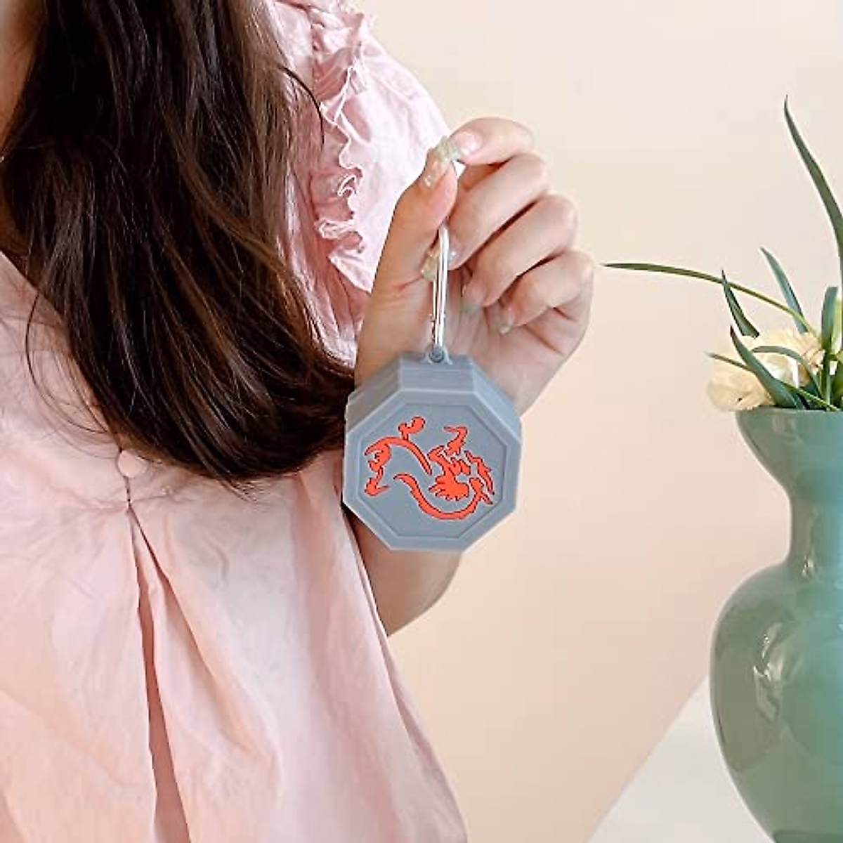 HENJI Earphone Case for Samsung Galaxy Buds 2 & Buds Live & Buds Pro, Soft Silicone 3D Cute Cartoon Cool Dragon Talisman Cover for Samsung Galaxy Buds Live (Talisman)