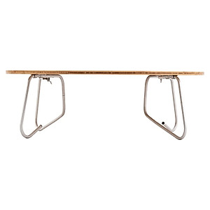 Snow Peak Single Action Table Low, LV-071TR, Made of Bamboo, Designed in Japan, for Indoor Outdoor Use, Lifetime Product Guarantee, D 25.6" H 8.25" (650 * 210mm)